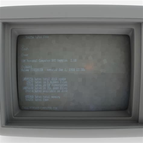 Old Ibm Monitor 3d C4d