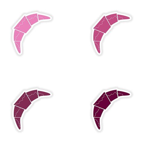 흰색 배경 벡터에 종이 스티커 세트 Ai Eps Uidownload