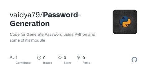 Github Vaidya79password Generation Code For Generate Password Using