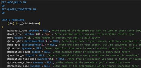Modifying Spquickiestore Returned Column Order Sqlkitty