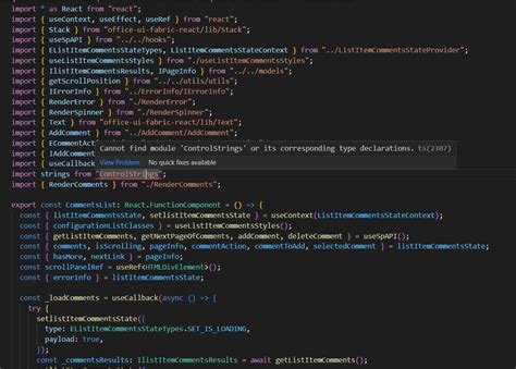 Cannot Find Module Controlstrings · Issue 1214 · Pnpsp Dev Fx Controls React · Github