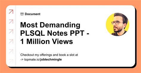 Most Demanding Plsql Notes Ppt 1 Million Views With Jobtechmingle