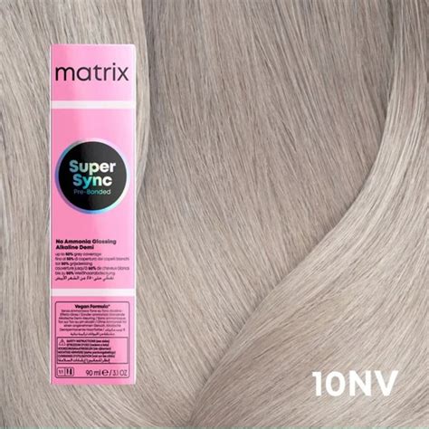 Matrix Supersync Pre Bonded 10nv 10 02 Extra Licht Blond Natuur Violet 90ml Bol