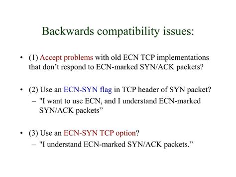 Ppt Adding Explicit Congestion Notification Ecn Capability To Tcps Syn Ack Packets