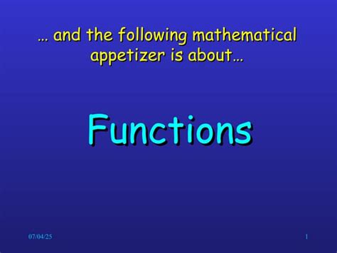 Functions And Relations Technique Math Basic Ppt