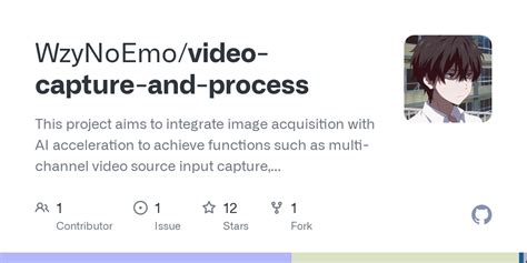 github wzynoemo video capture and process this project aims to