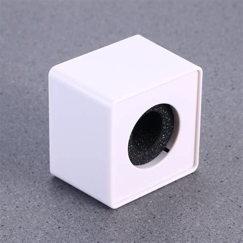 microphone logo custom square cube for news interview portable abs