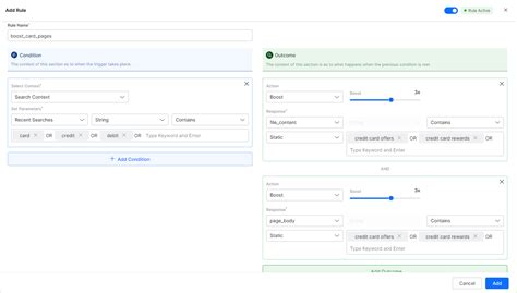 Contextual Rules Searchassist