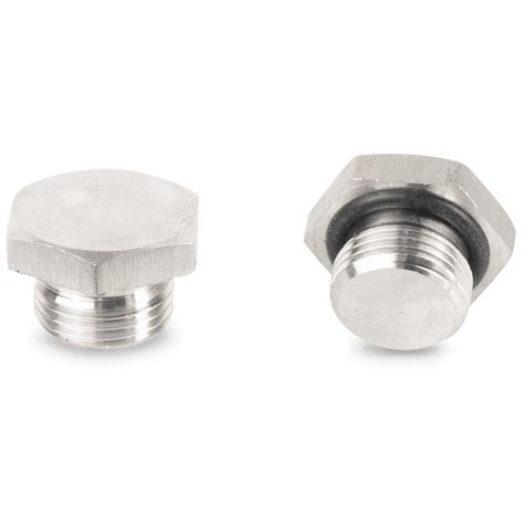 Stopfen Edelstahl V4a Mit 6 Kantgewinde Und O Ring Für Nieder Und