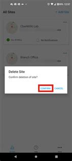Site Deletion Using Cisco Business Mobile App Cisco