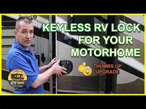 Keyless RV Entry Door Handle Lock For Your Motorhome RVLock Wireless Electric Install And