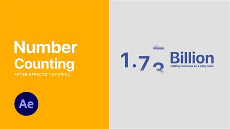 How To Create Animating Numbers Counting Up After Effects Tutorial