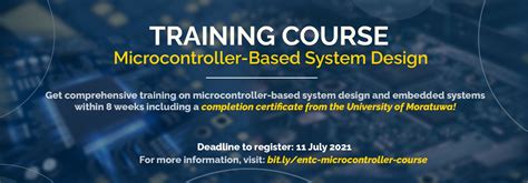 Training Course On Microcontroller Based System Design University Of Moratuwa
