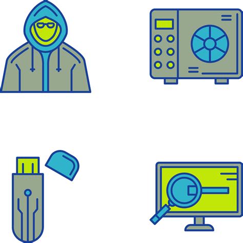 Safe Box And Hacker Icon 44707613 Vector Art At Vecteezy
