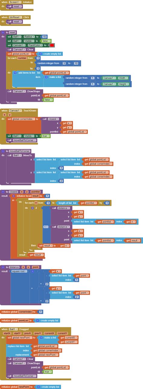 How Do You Drag Point List For Custom Shapes In Canvas Area MIT App Inventor Help MIT App