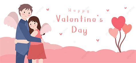 손으로 그린 스타일에 해피 발렌타인 배경 그림에 대 한 귀여운 커플 축하 열정 단 배경 일러스트 및 사진 무료 다운로드