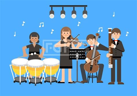 Sill248 프리진 일러스트 모두의밴드 벡터 에프지아이 심플 플랫 악기 행사 사람 캐릭터 전신 서있는 모임 이벤트 음악 밴드 연주 단체