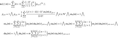 Jacobi Elliptic Function Nc Series Representations