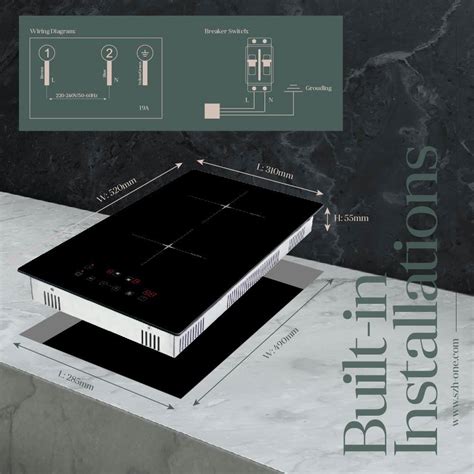 2 Plate Induction Hob With 9 Cooking Levels Each Self Sufficient