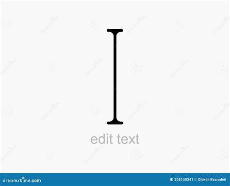 Text Edit Cursor Pointer Font Input Symbol And Editing Of Textual Web