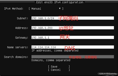 Ubuntu2404 安装 过程中 手动设置网络ubuntu Search Domains Csdn博客