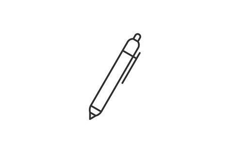 Ball Pen Outline Icon Pen Outline Icon