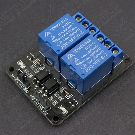 Modulo Relé De 2 Canales Vistronica Sas
