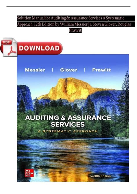 Solution Manual For Auditing And Assurance Services A Systematic Approach 12th Edition By William