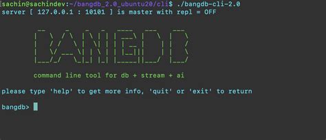 cli overview bangdb nosql ai stream graph