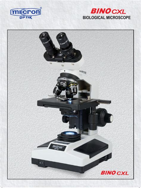 Micron Optik Binocular Microscope Model Bino Cxl Pdf