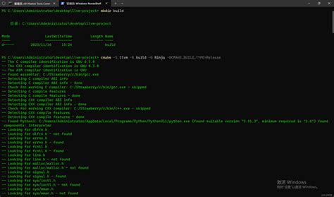 Llvm源码windows编译llvm 编译 Ninja Windows Csdn博客