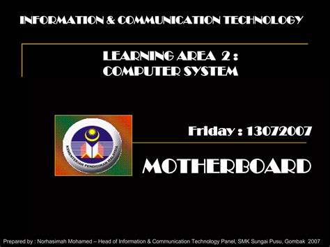 Ict Motherboard Ppt