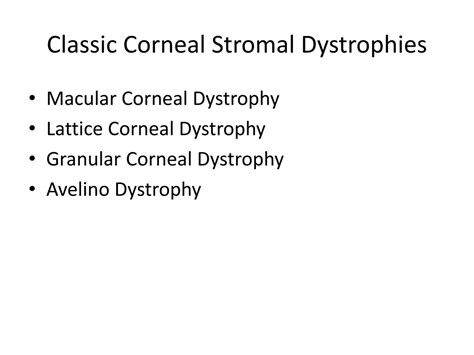 Ppt Macular Corneal Dystrophy Powerpoint Presentation Free Download
