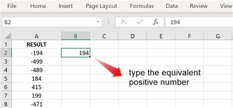 How to Change Negative Numbers to Positive in Excel?