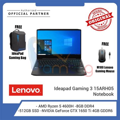 Jual Lenovo Laptop Ideapad Gaming Ryzen Gb Gb Ey Sdid Shopee Indonesia