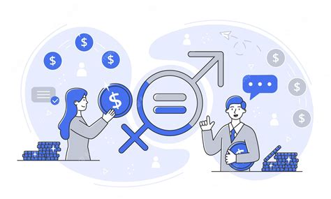 Premium Vector Gender Wage Equality