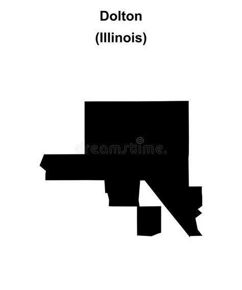 Dolton Outline Map Stock Illustration Illustration Of Boundary 357275578