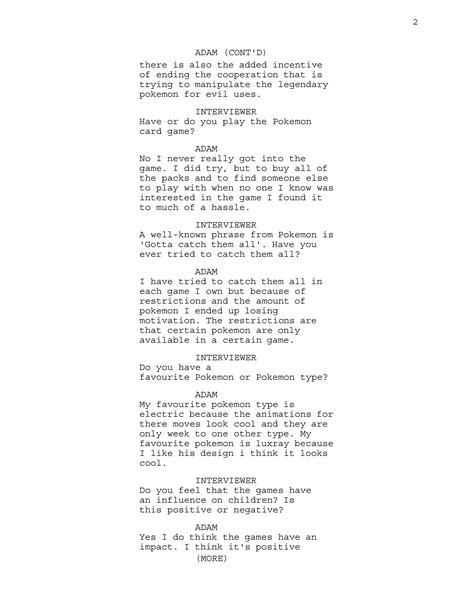 Documentary Script 1st Draft Pdf