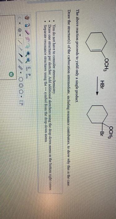 Solved Och3 Och3 Hbr Br The Above Reaction Proceeds To