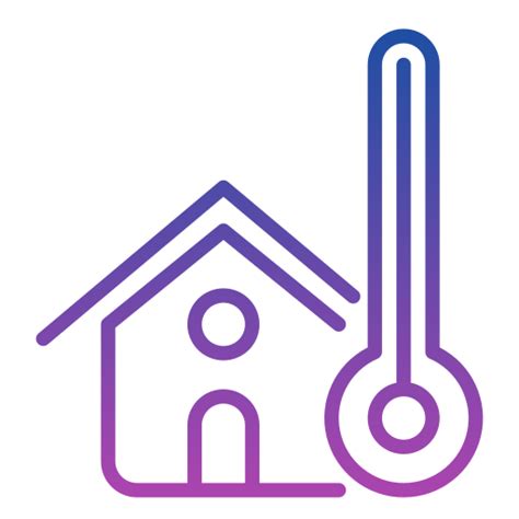 Thermostat Generic Gradient Outline Icon