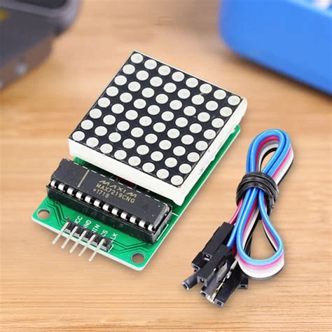 Max7219 Display Module With Input Output Interface 8x8 Dot Matrix