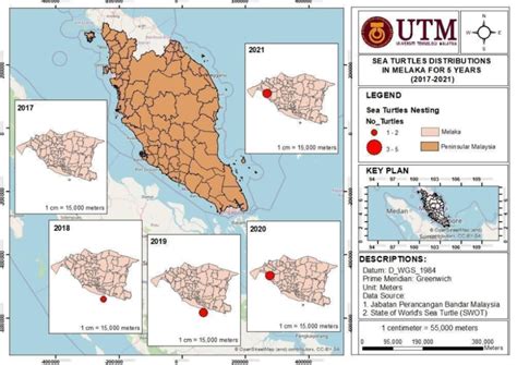 Sea Turtle Distribution In Melaka For Five Years 2017 2021 Download Scientific Diagram
