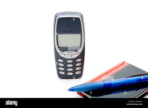 Mobile Phone With Notebook Stock Photo Alamy