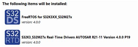 Solved S32ds With S32k3xx Installation Of Freertos Fails Nxp Community
