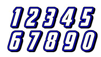 Avengeance Number Set Stunod Racing