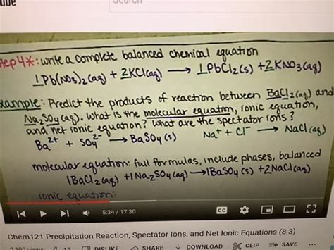 Molecular Ionic Net Ionic Equations And Formulas Flashcards Quizlet