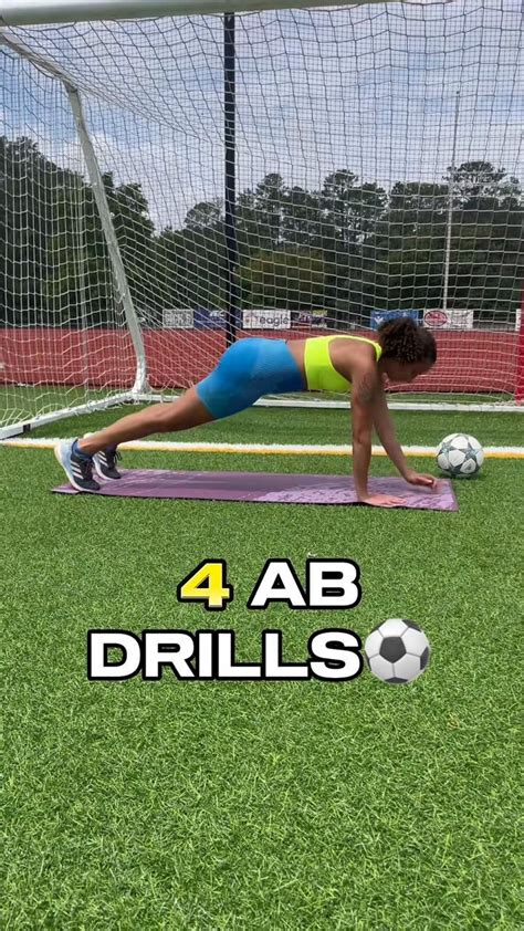 4 AB Drills for Soccer Players⚽️ These will help with your core strength💪🏽 | Soccer workouts ...