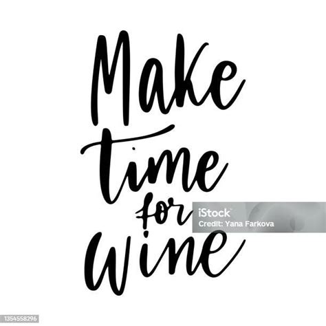 와인에 대 한 시간을 확인 벡터 견적 흰색 배경에서 격리된 벡터 그림입니다 와인에 대한 스톡 벡터 아트 및 기타 이미지 와인 인용 문자 0명 Istock