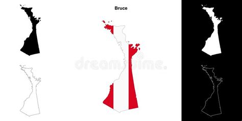 Bruce Outline Map Stock Vector Illustration Of Design 361021813