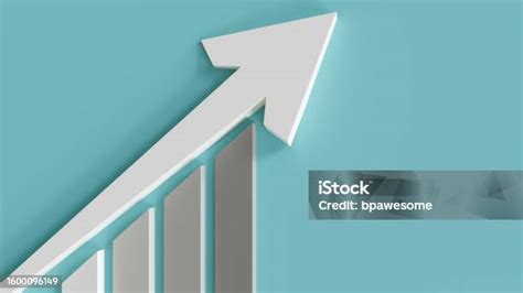 수익성 있는 여정 흰색 화살표와 막대는 복사 공간 3d 렌더링으로 번영을 나타냅니다 0명에 대한 스톡 사진 및 기타 이미지 0명 개선 경제 Istock